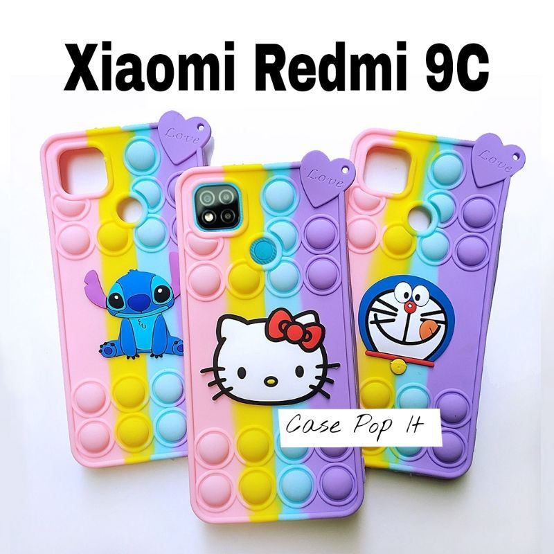 Jual Casing Hp Xiaomi Redmi 9C / Poco C3 Case Pop It Kartun 3D Terbaru ...