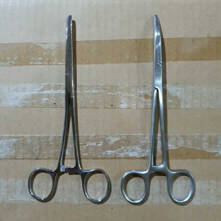 Jual Alat Medis Klem Pean Lurus | Bengkok Klem Arteri 18cm Pean Forcep ...