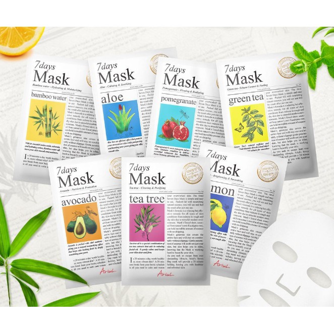 Jual ARIUL 7 Day Mask sheet / Sheet Mask Masker Wajah - 20g (Tersedia ...