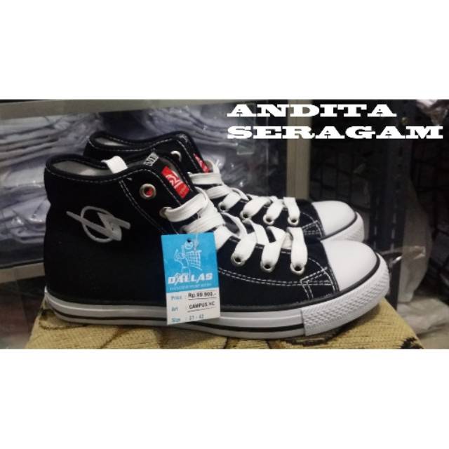 Jual Sepatu Dallas Campus HC tinggi/bot Sepatu Sekolah | Shopee Indonesia