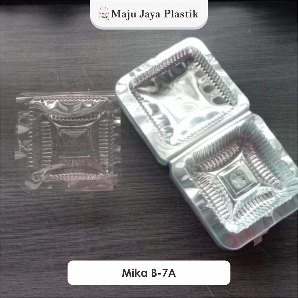 Jual (100pcs) Mika Kue 7c 7a 7x7x3cm Tempat Kue Mika Jajanan Pasar Mika ...
