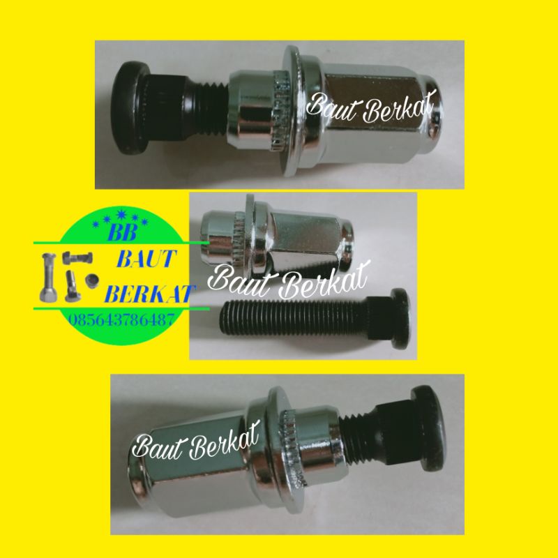 Jual baut roda + mur racing toyota innova hilux fortuner baut roda ...