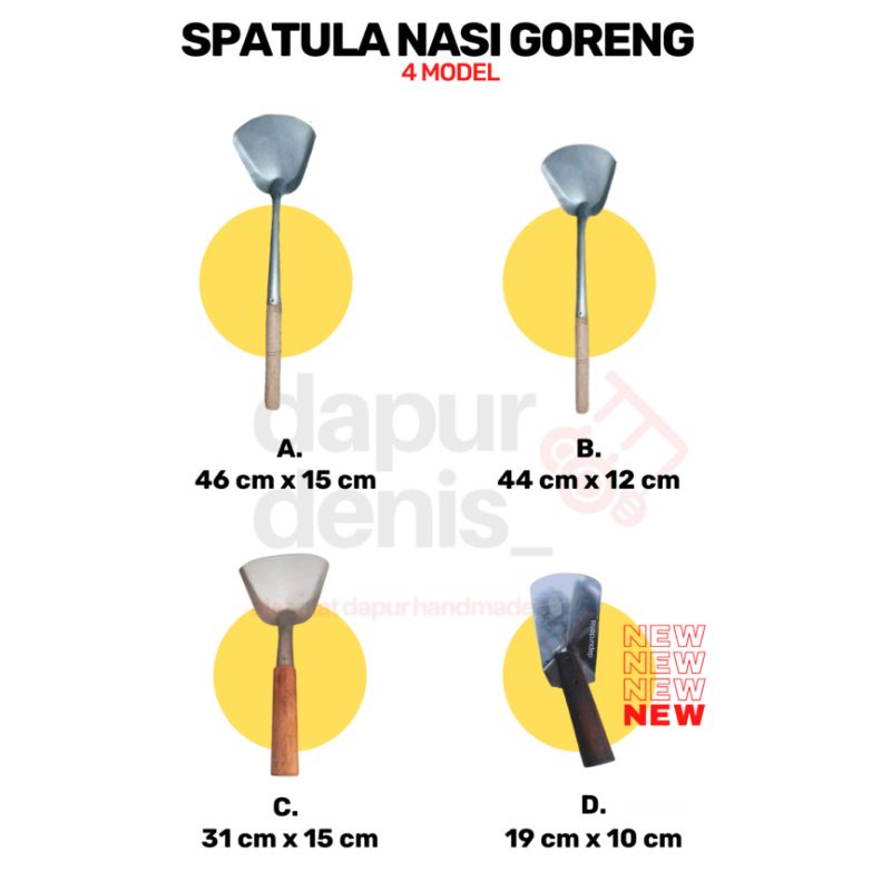 Jual [TERMURAH] Sutil Nasi Goreng / Spatula Nasi Goreng / Sutil Besi ...