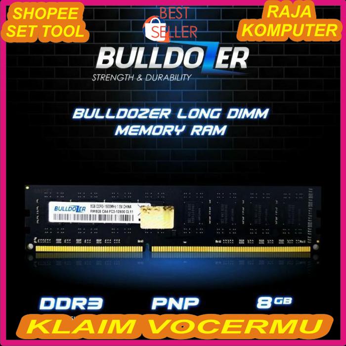 Jual JUAL RAM BULLDOZER LONGDIMM DDR3 8GB RAM TERLARIS REKOMENDASI SHOPEE | Shopee Indonesia