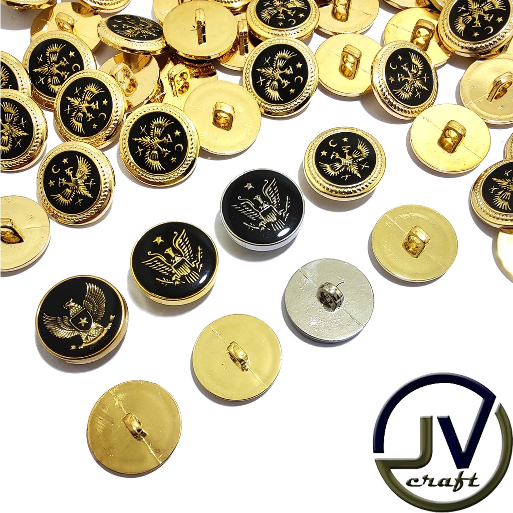 Jual KANCING PLASTIK GARUDA KANCING JAS BESAR ALMAMATER 20 MM / 12 PCS ...