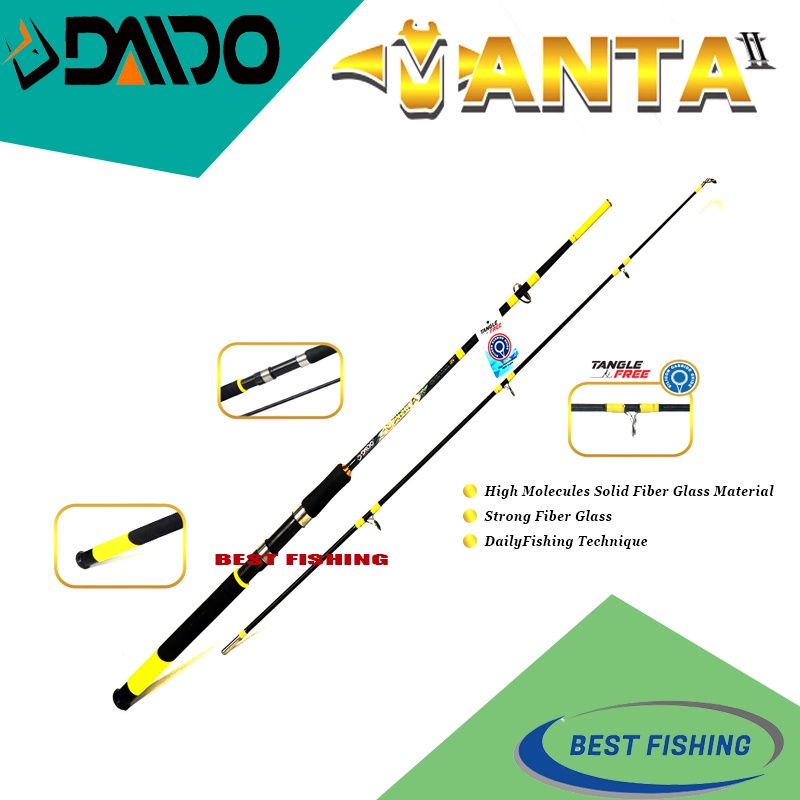 Jual JORAN PANCING DAIDO MANTA 2 SOLID FIBER UKURAN 150 165 180 210 240 - JORAN MURAH | Shopee ...