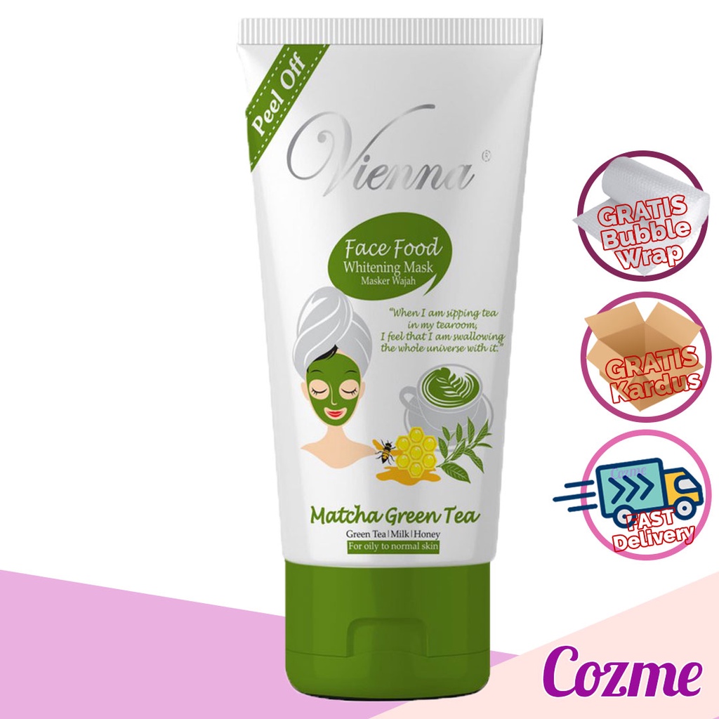 Jual VIENNA Face Mask Peel Off Matcha Green Tea 50mL | Shopee Indonesia