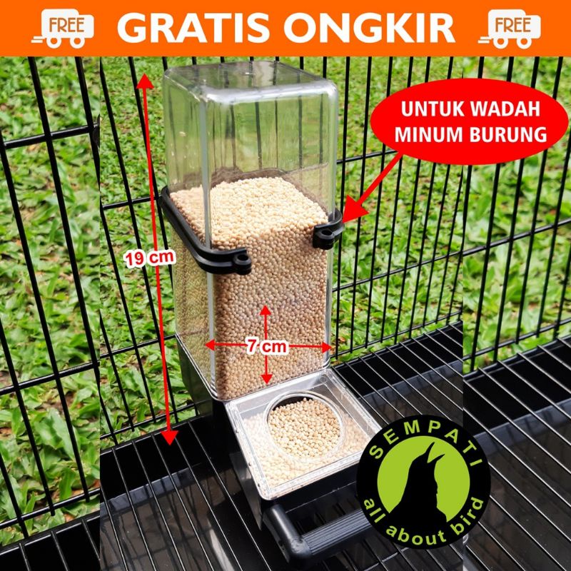 Jual Dispenser Tabung Botol Plastik Mika Jumbo Untuk Wadah Pakan Minum ...