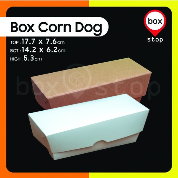 Jual Box CornDog - Dus Corn Dog - Kotak Corn Dog (50 pcs) | Shopee ...