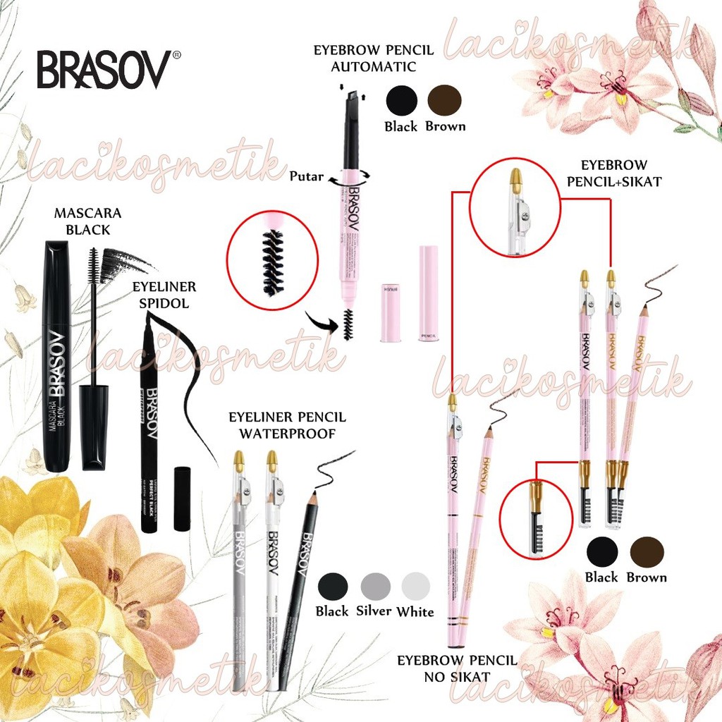 Jual LACIKOSME BRASOV EYELINER PENCIL - PERFECT BLACK MASCARA ...