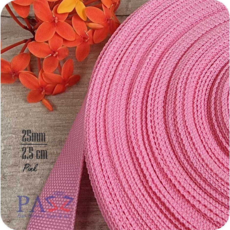 Jual Tali Webbing Pelipit / Bisban / PCR 2,5 cm 36 Yard/rol | Shopee ...