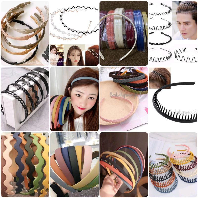 Jual BERKAH Bando Gaya Korea Headband Aksesoris Rambut Wanita - Bando ...
