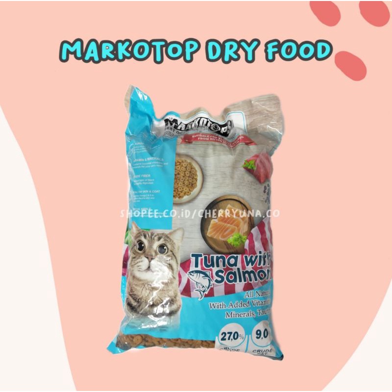 Jual Markotops Tuna With Salmon 1Kg Repack For Kitten/Adults | Shopee ...