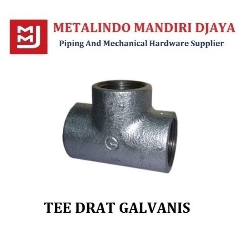 Jual Tee Drat Galvanis 1 1/2" Inch | Shopee Indonesia