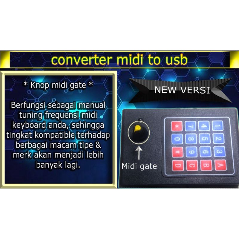 Jual Modul Midi Usb Converter Keyboard - Tanpa Bongkar Mesin | Shopee ...