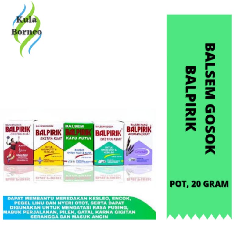 Jual Balsem Gosok Balpirik 20 gram | Shopee Indonesia