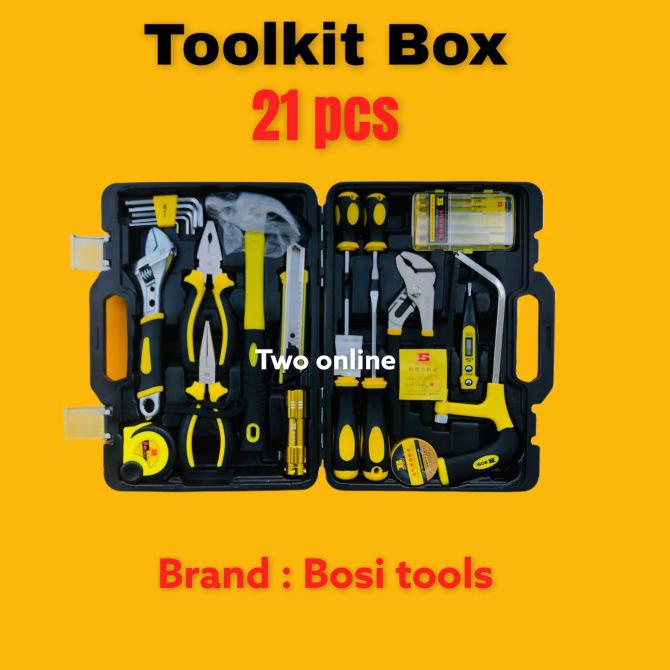 Jual Big Sale Toolset Toolkit Toolbox Tool Set Tool Kit Tool Box 21pcs BOSI TOOLS Cuci Gudang ...
