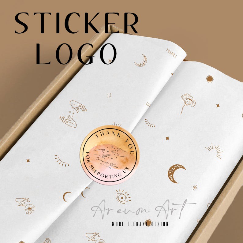 Jual STICKER LABEL / Sticker logo / Stiker Custom / Print sticker ...