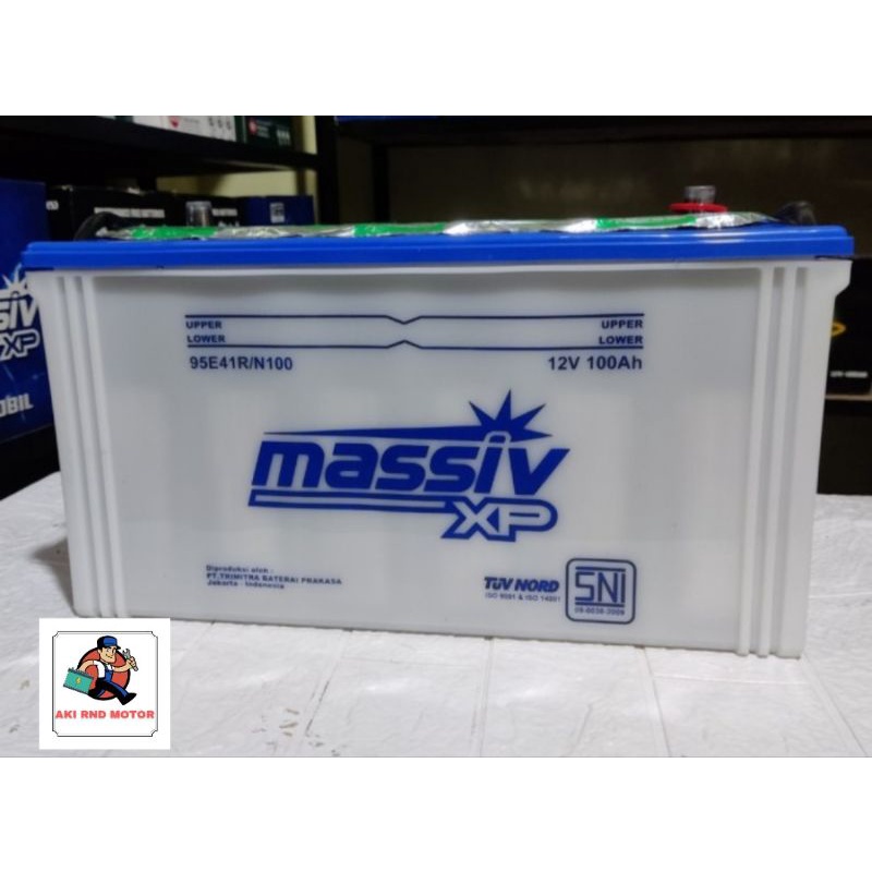 Jual Accu Aki Basah n100 95E41R 12volt 100ah massiv xp | Shopee Indonesia