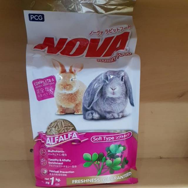 Jual Nova rabbit makanan kelinci 1kg | Shopee Indonesia