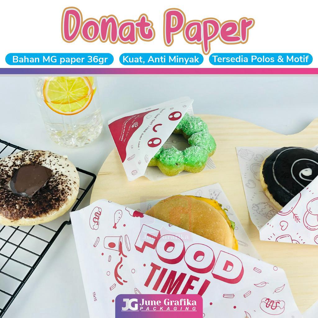 Jual (isi 100pcs) Kertas Donat Bomboloni / Kertas Donat Alas / Alas ...