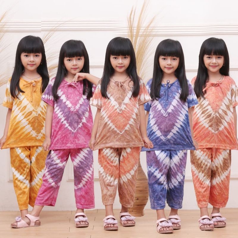 Jual Setelan Baju Anak Perempuan V Usia 1-12 Tahun S M L XL XXL Celana ...