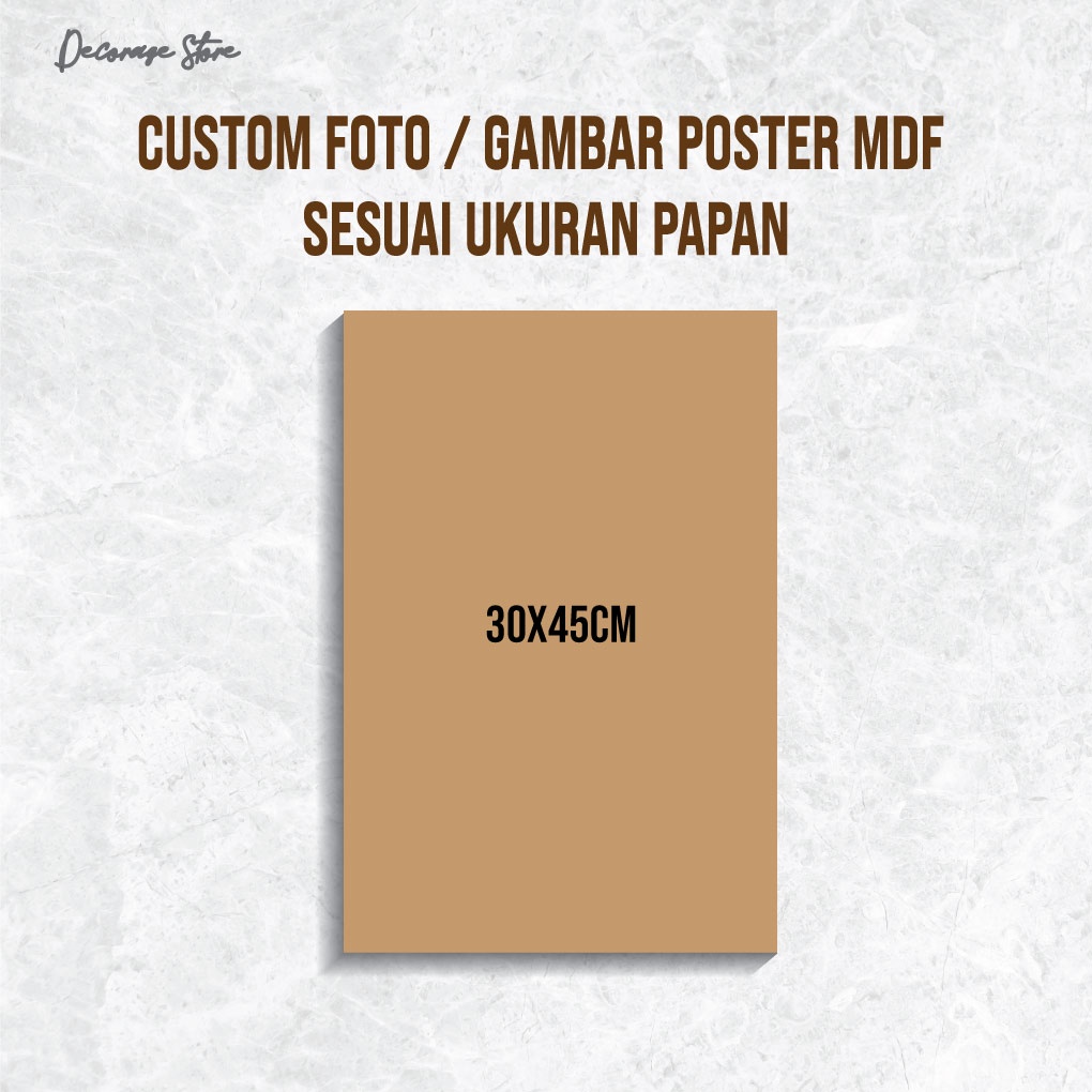 Jual Custom Gambar / Desain Sesuai Pesanan Pajangan Dinding Mdf 9MM ...