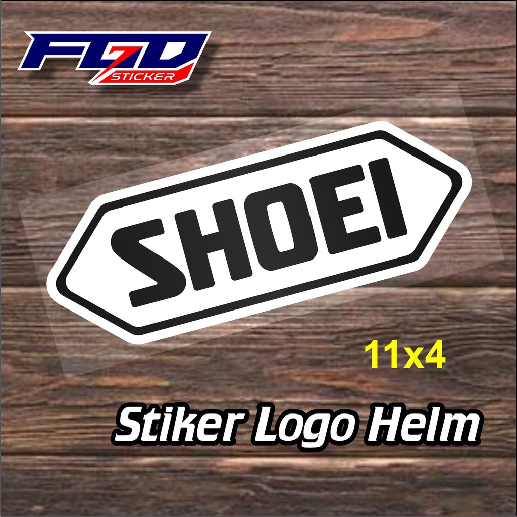 Jual Stiker Logo SHOEI Helm / Sticker SHOEI / Stiker Helm / Stiker Logo ...