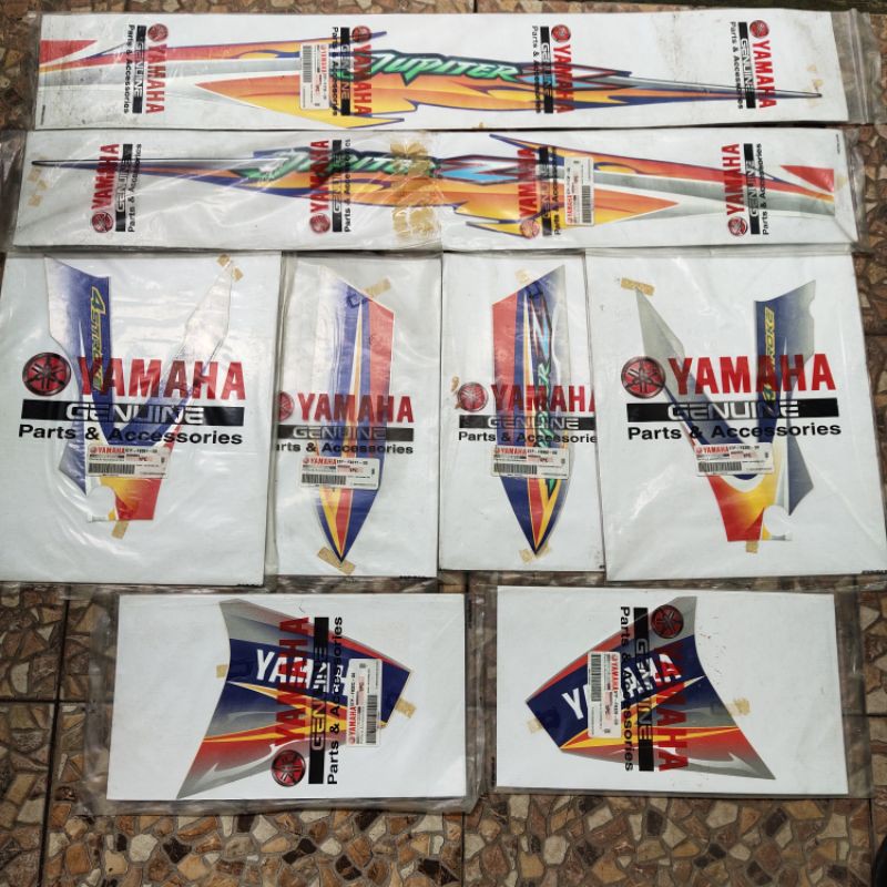 Jual striping stiker sticker jupiter z 2005 biru silver original 5tp ...