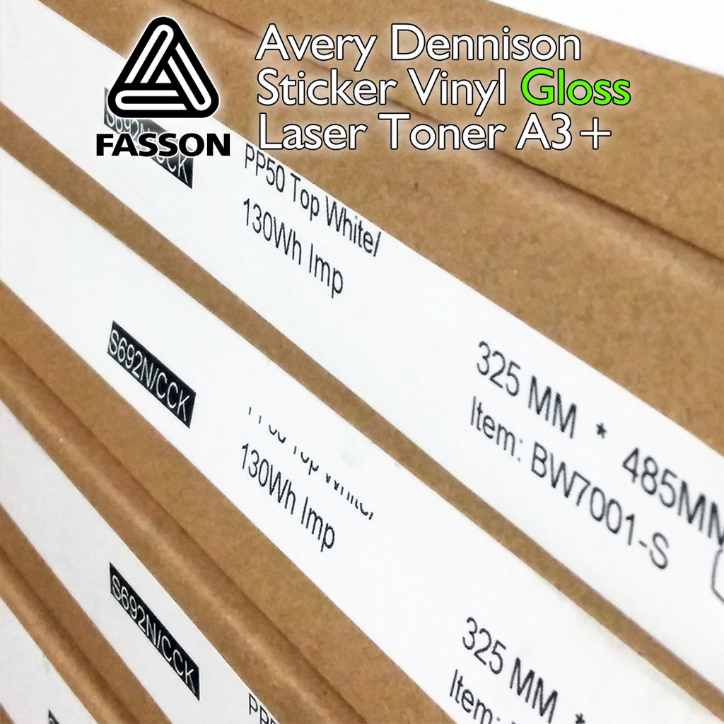 Jual FASSON Avery USA - Sticker Vinyl Laser Print A3+ Stiker Anti anti ...