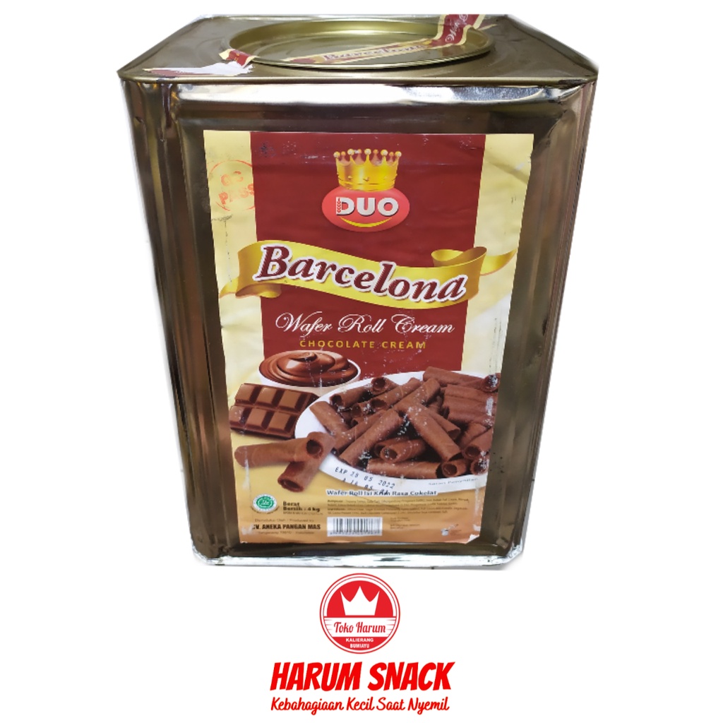 Jual Astor Potong Barcelona Blik 4kg [Harum Snack Official] | Shopee ...