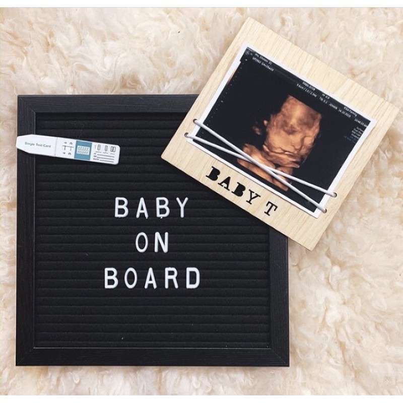 Jual Letter Board Kayu Bukan Plastik / Felt Letter Board / Papan Tulis Tempel Huruf uk. 25x25 cm ...