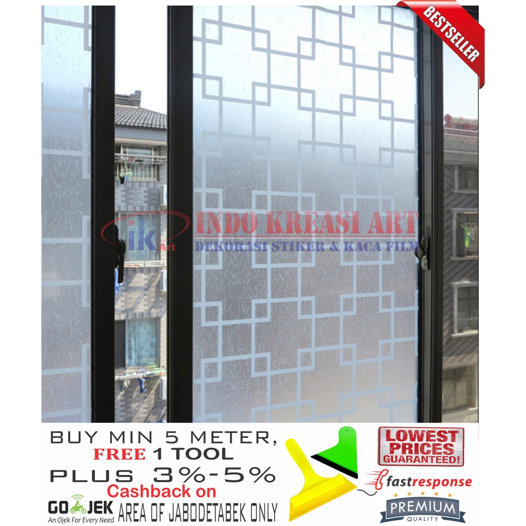 Jual STIKER KACA STICKER KACA MOTIF BATIK PUTIH 122 KACA FILM MOTIF ...