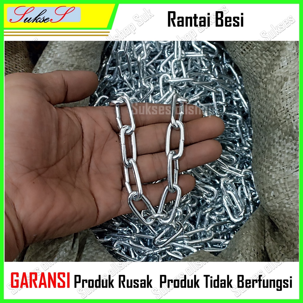 Jual Rantai Kapal 1/8 3mm / Rantai Besi Kecil 3mm / Rantai Besi ...