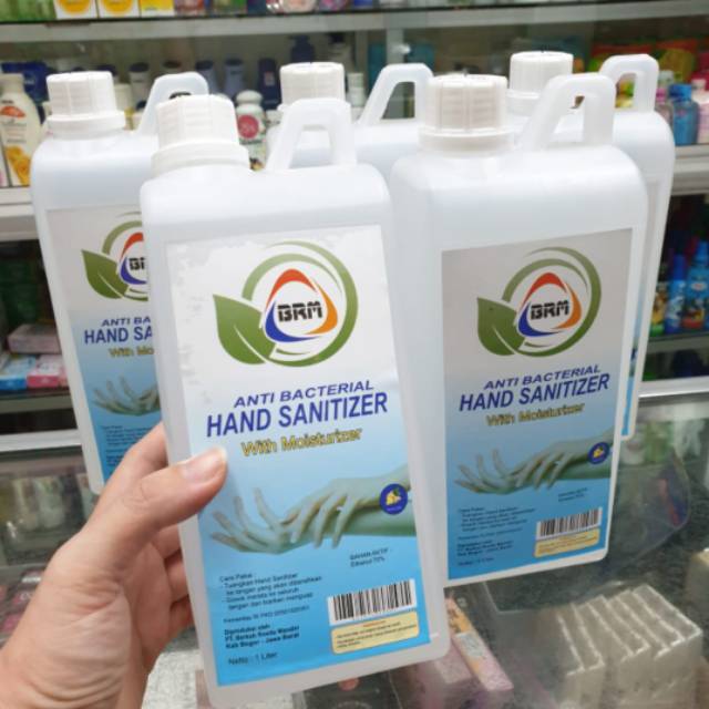 Jual BRM Hand Sanitizer refill Liquid/cair 1 Liter | Shopee Indonesia