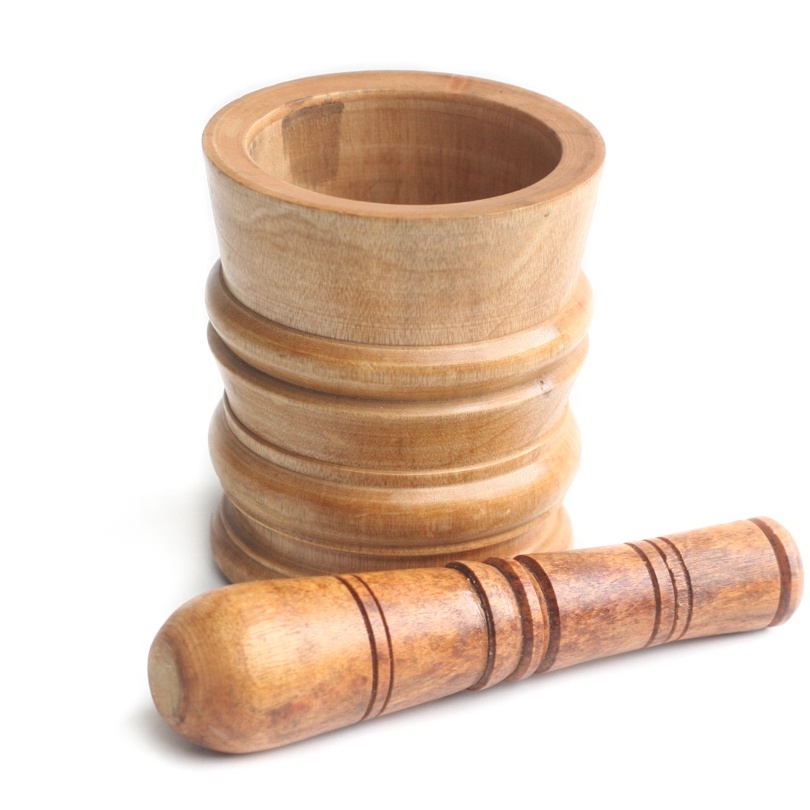 Jual lumpang kayu mahoni ukuran besar 1 set lumpang dan alu alat ...