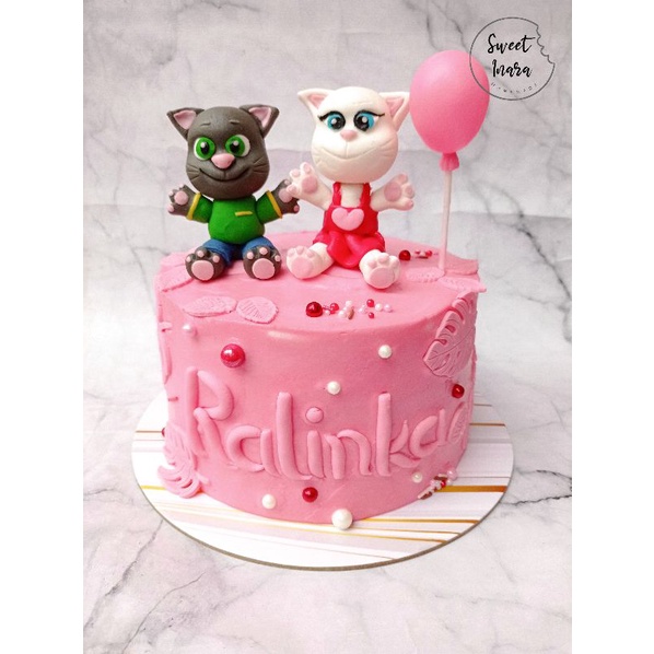 Jual KUE ULANG TAHUN TOM ANGELA/ TOM BIRTHDAY CAKE 18CM | Shopee Indonesia
