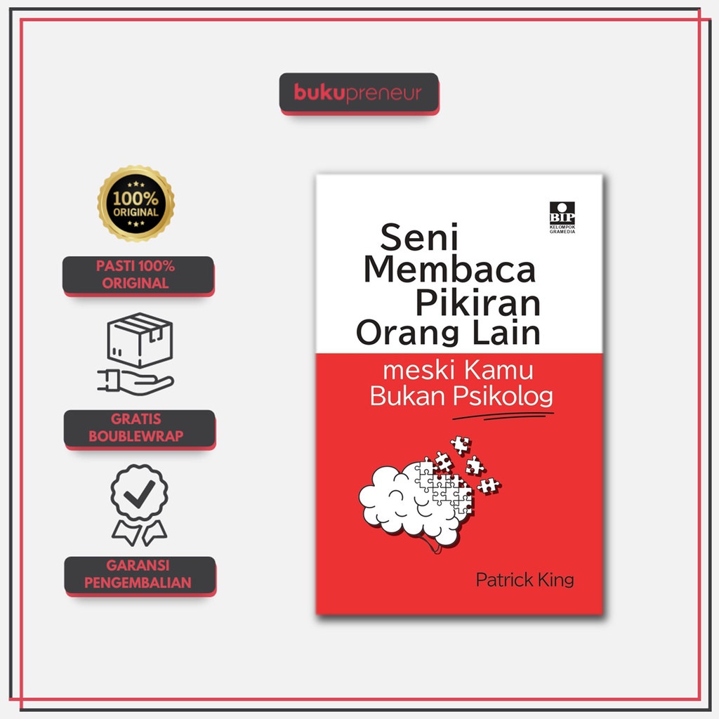 Jual Bukupreneur - Buku Seni Membaca Pikiran Orang Lain meski Kamu ...