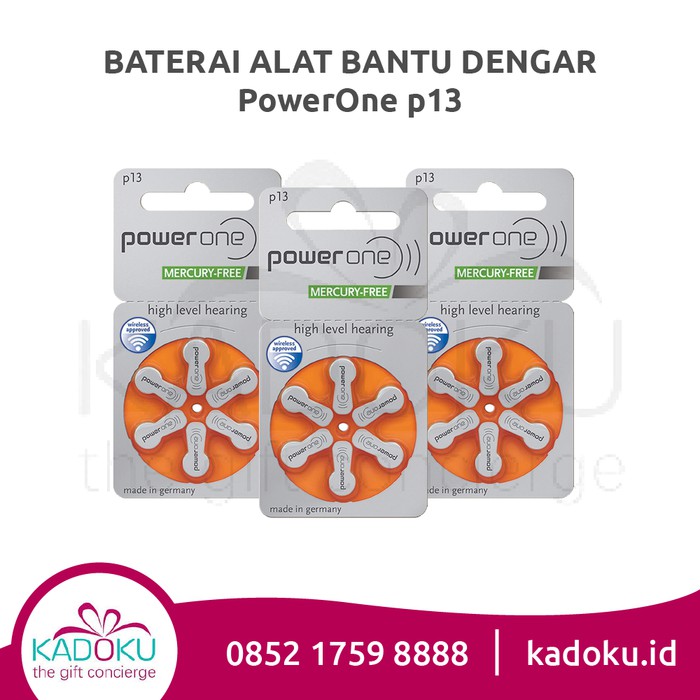 Jual JuraganBatre Baterai Alat Bantu Dengar Powerone 13 (Tipe Terbaru Mercury-Free) | Shopee ...