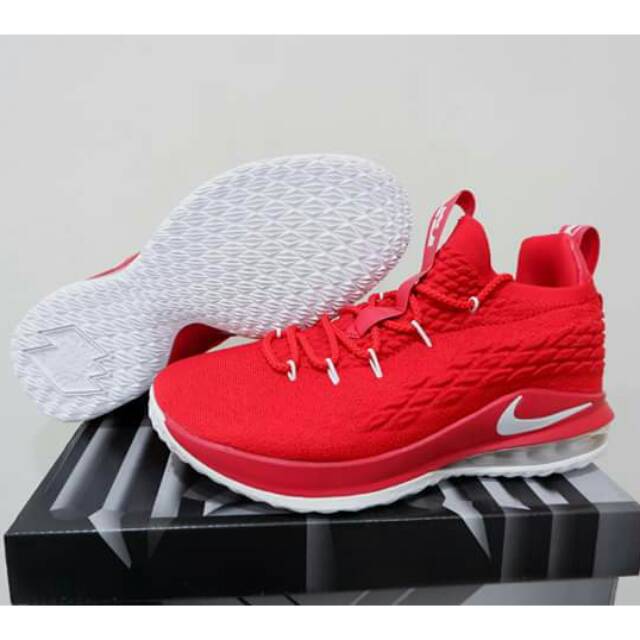 Jual Sepatu basket lebron 15 low university red | Shopee Indonesia