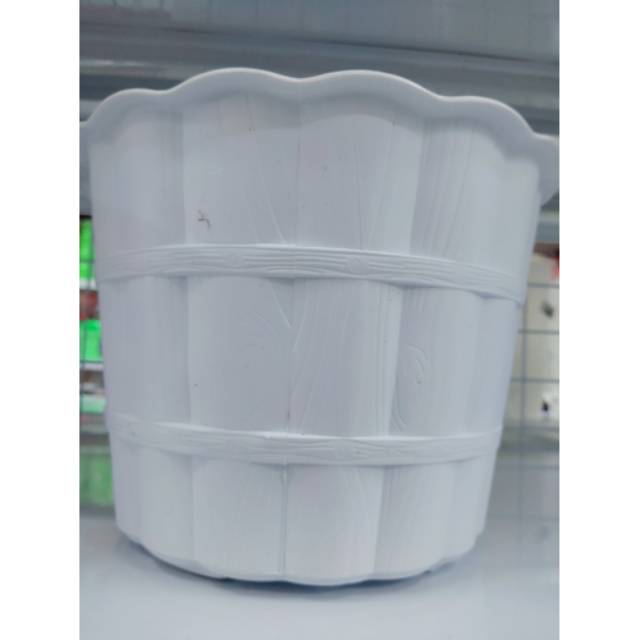 Jual Pot Bambu Putih 25 cm | Shopee Indonesia