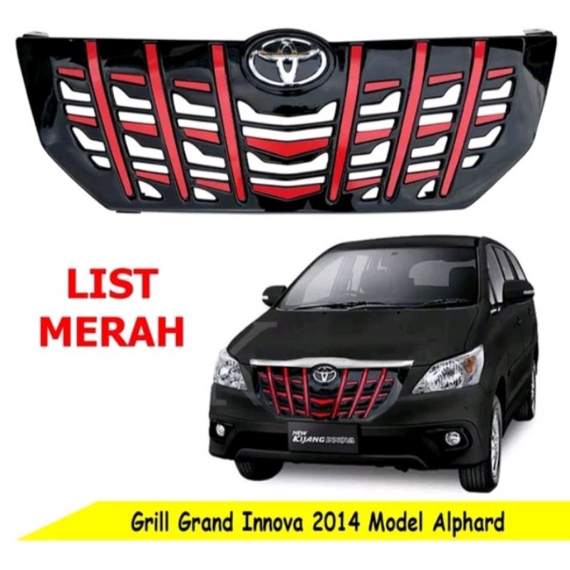 Jual Grill kijang innova 2014 2015 Alphard style Gril inova barong list ...