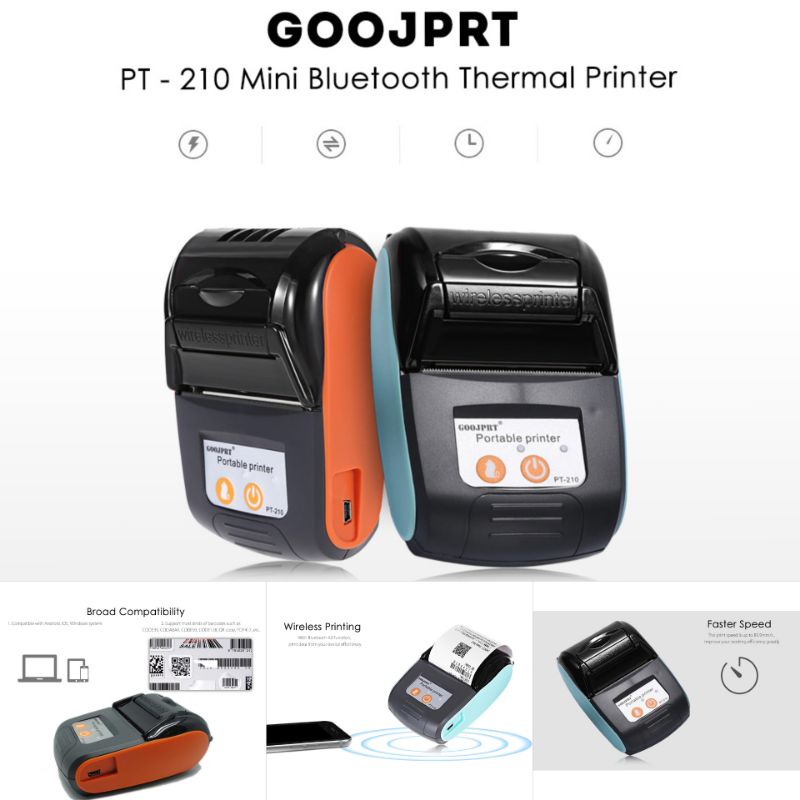 Jual Printer Cetak Resi POS Bluetooth Thermal Receipt 58mm | Shopee ...