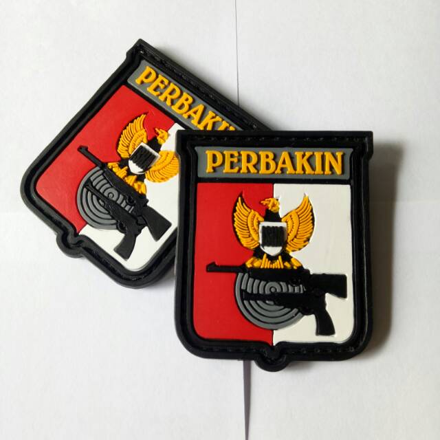 Jual Patch rubber LOGO PERBAKIN/HUNTING/CAMO/tempelan emblem karet ...