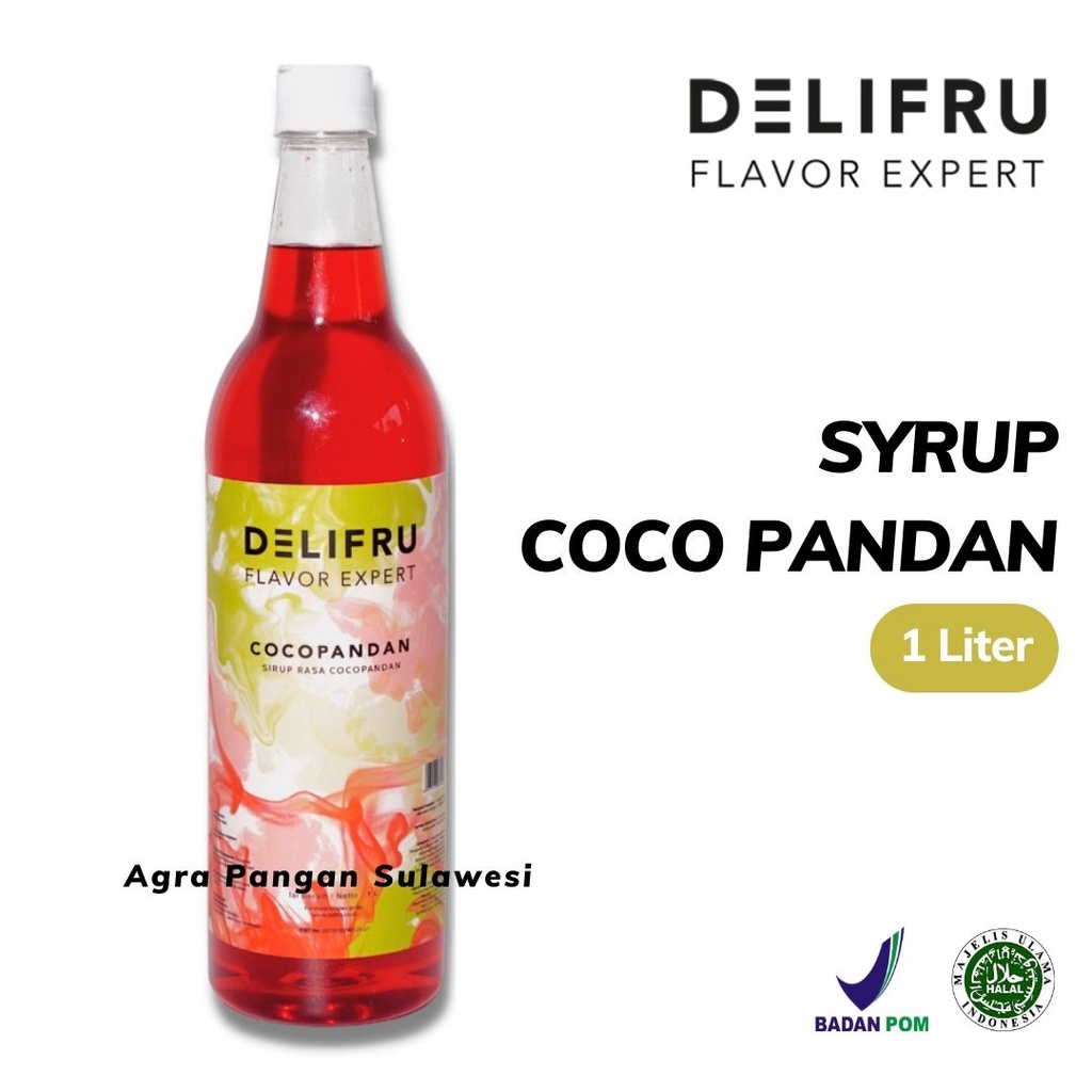 Jual Syrup COCO PANDAN Delifru Sirup CocoPandan Premium Flavour 1 L ...
