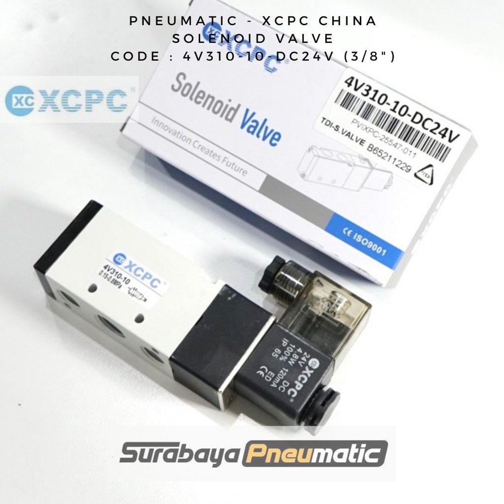 Jual Solenoid Valve - 4V310-10-DC24V (Drat 3/8") - Selenoid Pneumatic ...