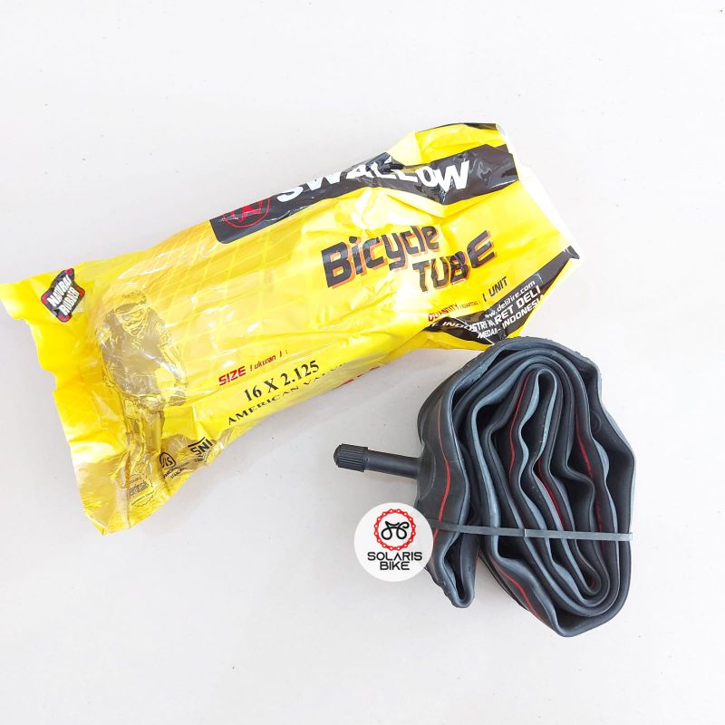 Jual Ban Dalam Sepeda Anak Lipat Folding Mini Minion 16 x 2125 2.125 AV Swallow | Shopee Indonesia