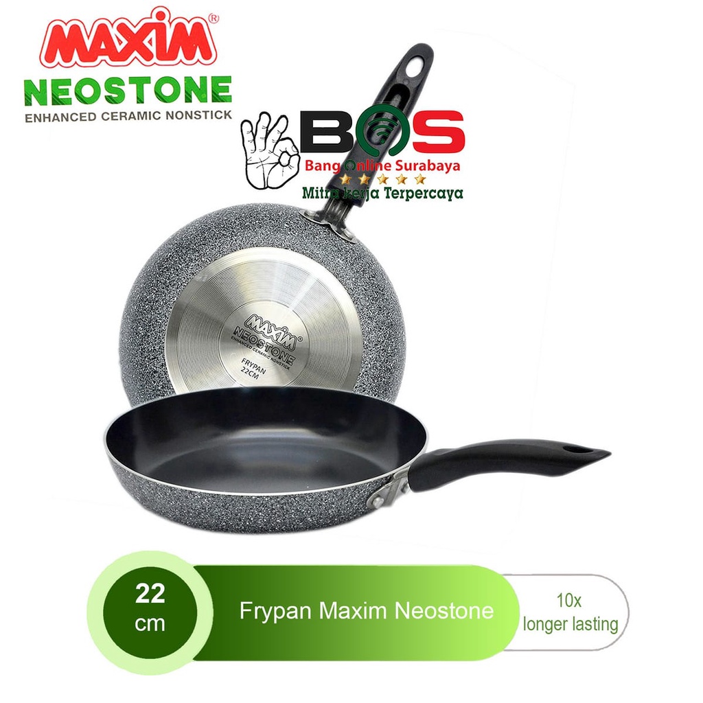 Jual Maxim Neostone Maxim Frypan 22 CM Teflon Frypan Ceramic Coating ...