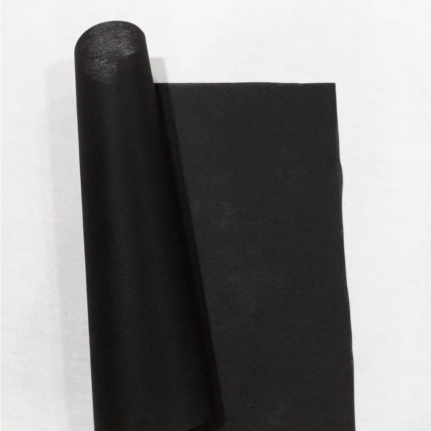 Jual Kain Tissue Hitam 75 gsm UKURAN 40cm x 50cm kain Spunbond | Shopee ...