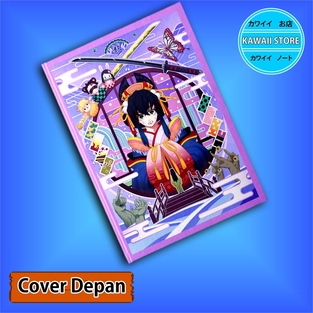 Jual Notebook / Pocket book Hard Cover Anime Kimetsu no Yaiba GEISHA ...